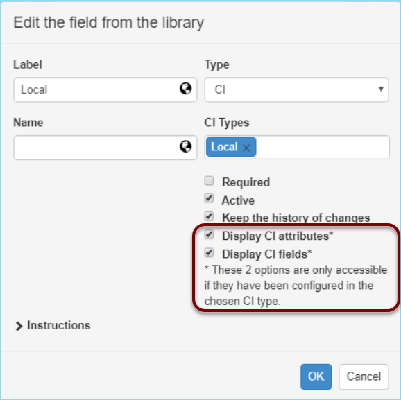 Display Ci Fields And Attributes In A Form Doc Octopus